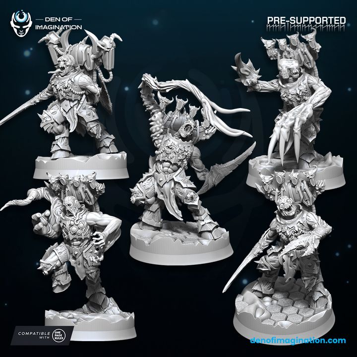 3D Printable Chaos Excess - Haunted Gladiators Unit by WildMesh