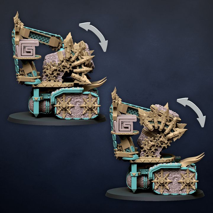 3D Printable Titan Mortar by Dragon's Lake Miniaturas