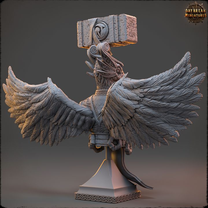 3D Printable Enok Bluefeather - Bust by Daybreak Miniatures