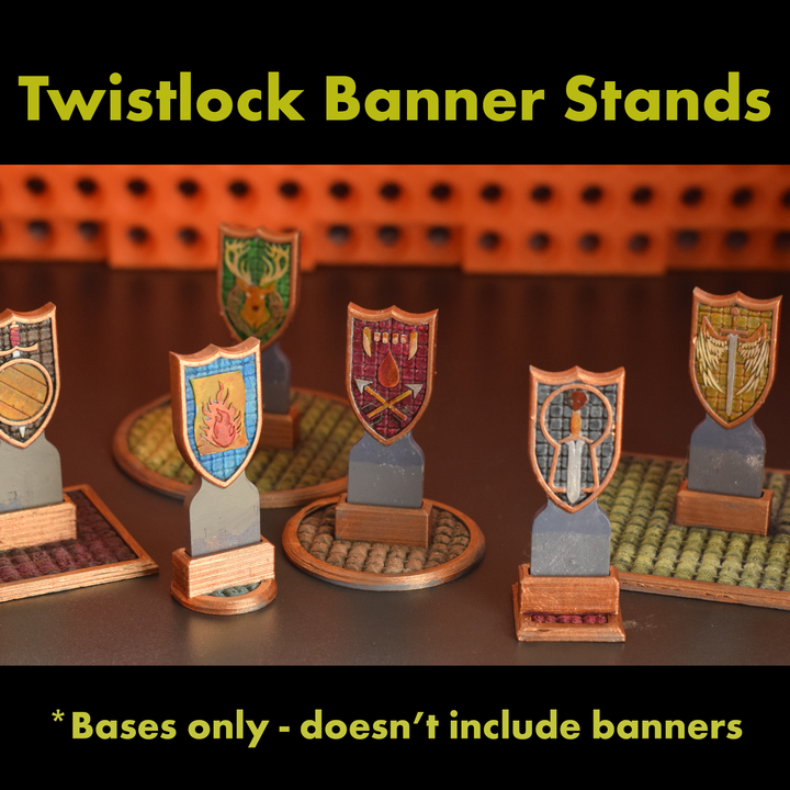 3D Printable Banner Stands upgrade for Twistlock DM Screen by WYLDFORM LLC