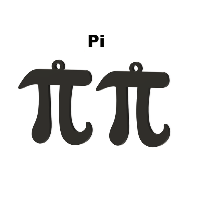 3D Printable Pi Number Earrings – Geometric Chic for Math Lovers! 🧮 by ...