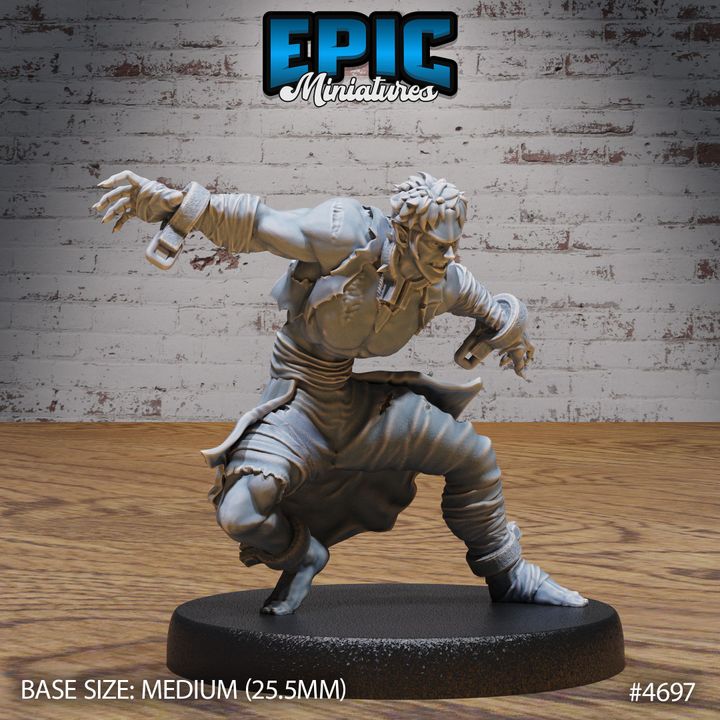 3D Printable Savage Escapee / Human Rogue / Humanoid Bandit Warrior ...
