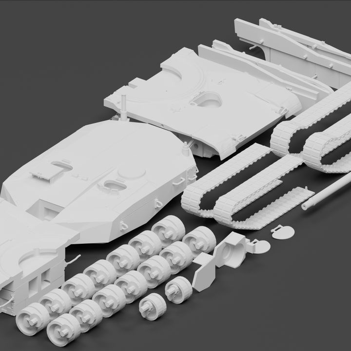 3D Printable US M1 Abrams Thumper with 152mm gun by The Military ...