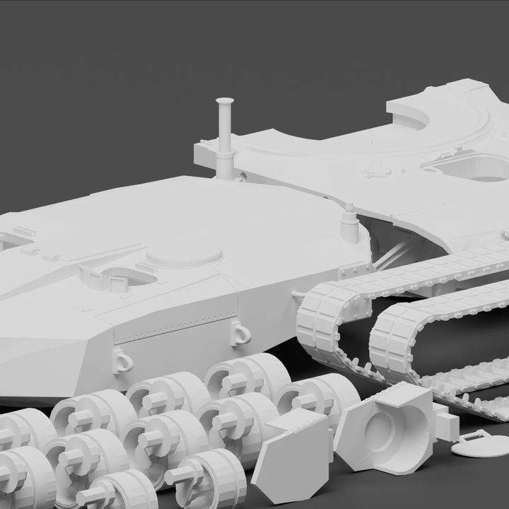 3D Printable US M1 Abrams Thumper with 152mm gun by The Military ...