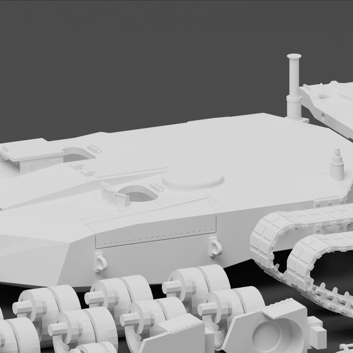 3D Printable US M1 Abrams Thumper with 152mm gun by The Military ...