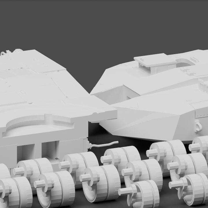 3D Printable US M1 Abrams Thumper with 152mm gun by The Military ...