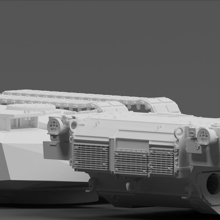 3D Printable US M1 Abrams Thumper with 152mm gun by The Military ...