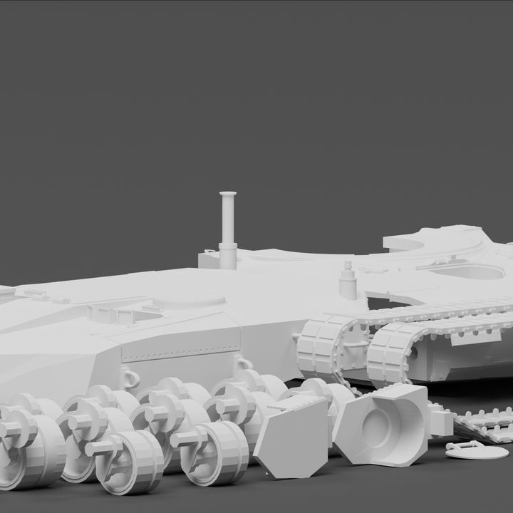 3D Printable US M1 Abrams Thumper with 152mm gun by The Military ...