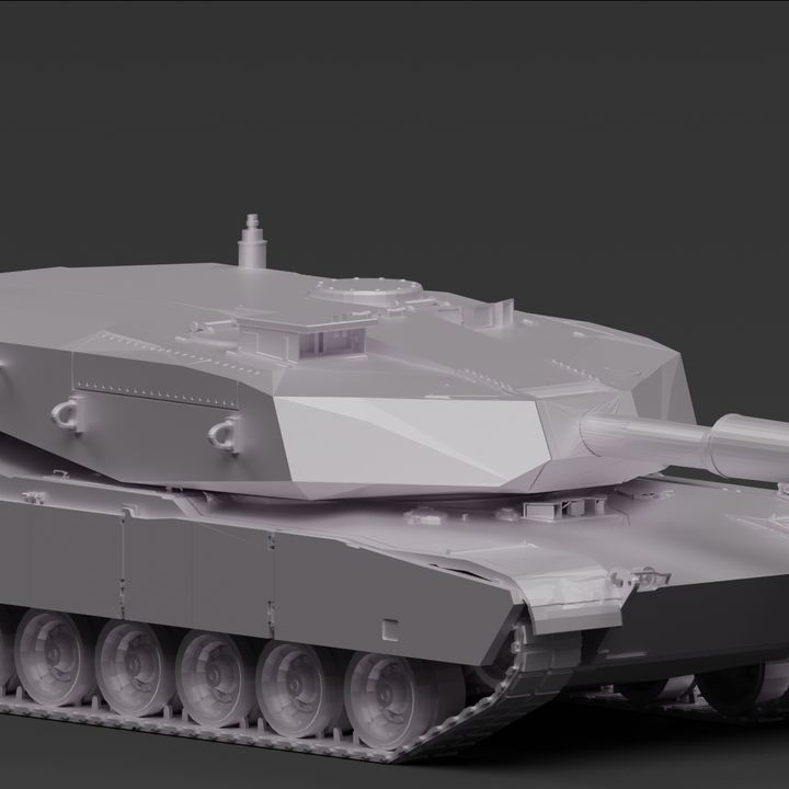 3D Printable US M1 Abrams Thumper with 152mm gun by The Military ...