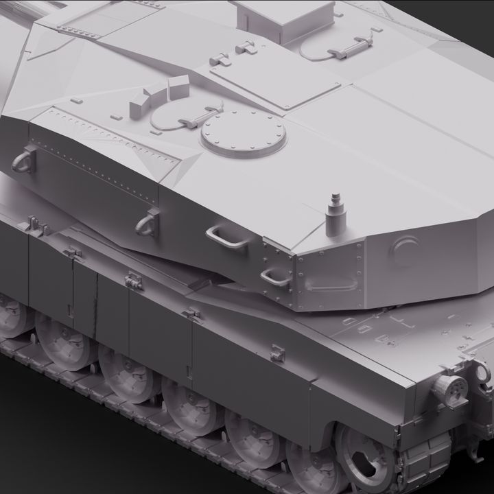 3D Printable US M1 Abrams Thumper with 152mm gun by The Military ...