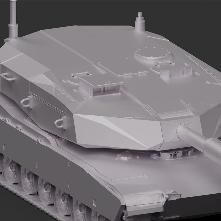 3D Printable US M1 Abrams Thumper with 152mm gun by The Military ...