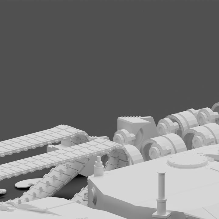 3D Printable US M1 Abrams Thumper with 152mm gun by The Military ...