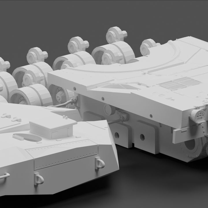 3D Printable US M1 Abrams Thumper with 152mm gun by The Military ...