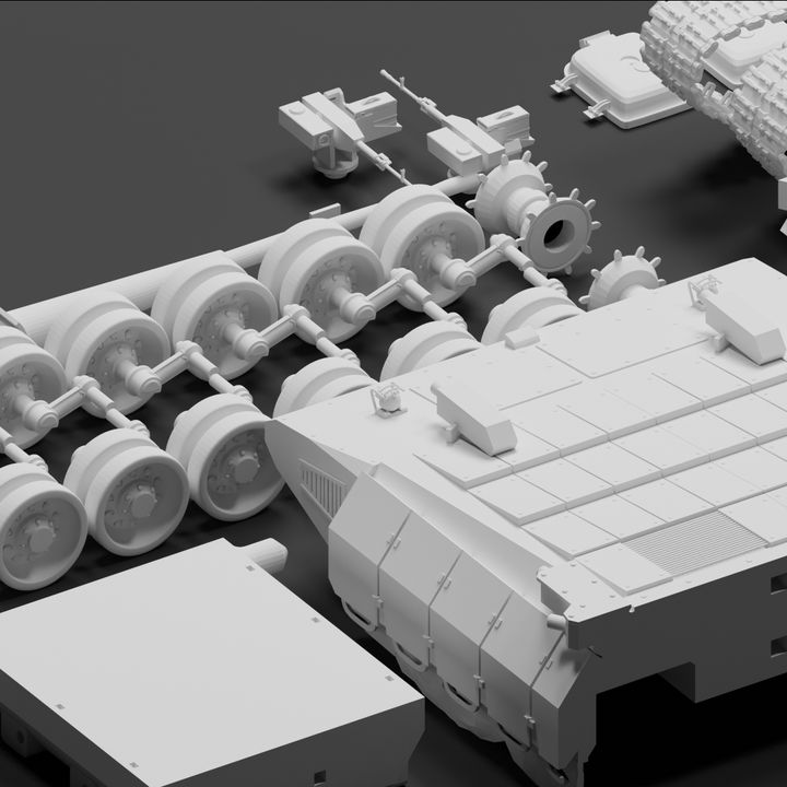 3D Printable Soviet Object 299 IFV Variant by The Military Industrial ...