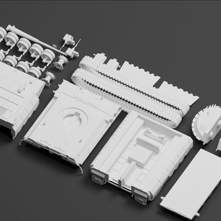 3D Printable Soviet Object 299 IFV Variant by The Military Industrial ...