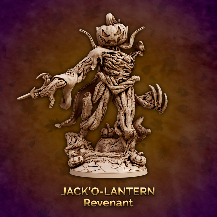3D Printable Jack-O'-Lantern Revenant by Artificers_Mini