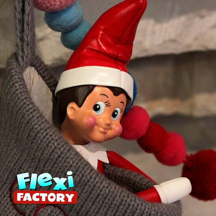 3D Printable Flexi Factory Elf now with 3mf file! by Flexi Factory