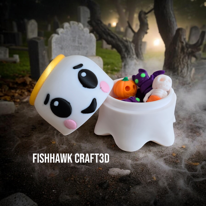 3D Printable Angel Ghost Container by Fishhawk Craft3D