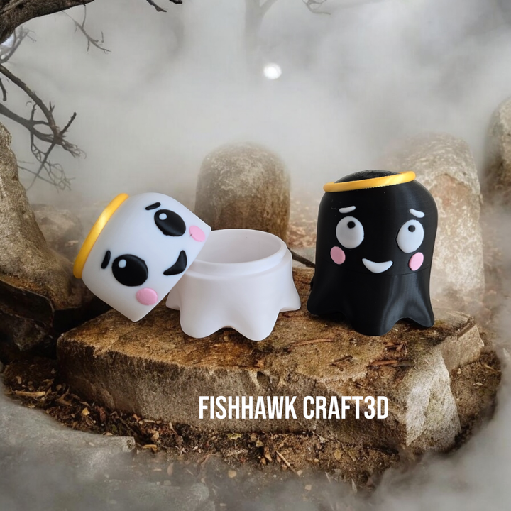 3D Printable Angel Ghost Container by Fishhawk Craft3D