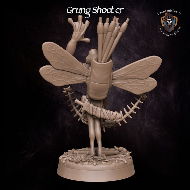 3D Printable Grung Shooter by Lubart Miniatures