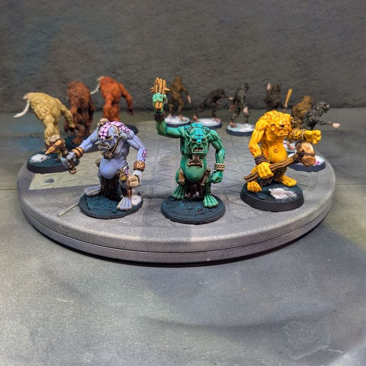 3D Print of ORCS & GOBLINS: Troll Unit by nathaneaston
