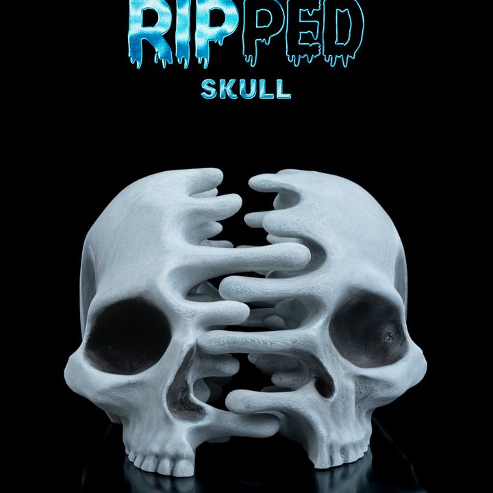 3D Printable RIPped skull by Stlflix