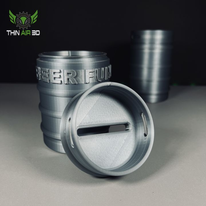 3D Printable Keg Stash Container by Thin Air 3D