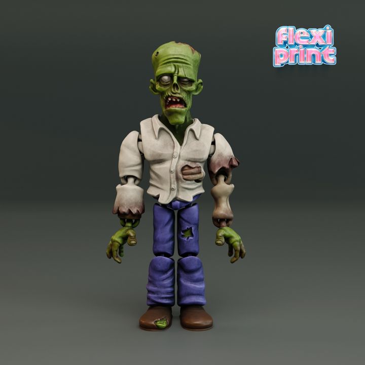 3D Printable Zombie | Flexi Print by Flexi Print