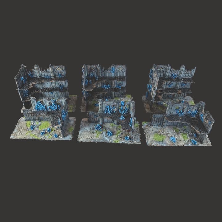 3D Printable WTC terrain bundle Darkrock by Elliot Boyer