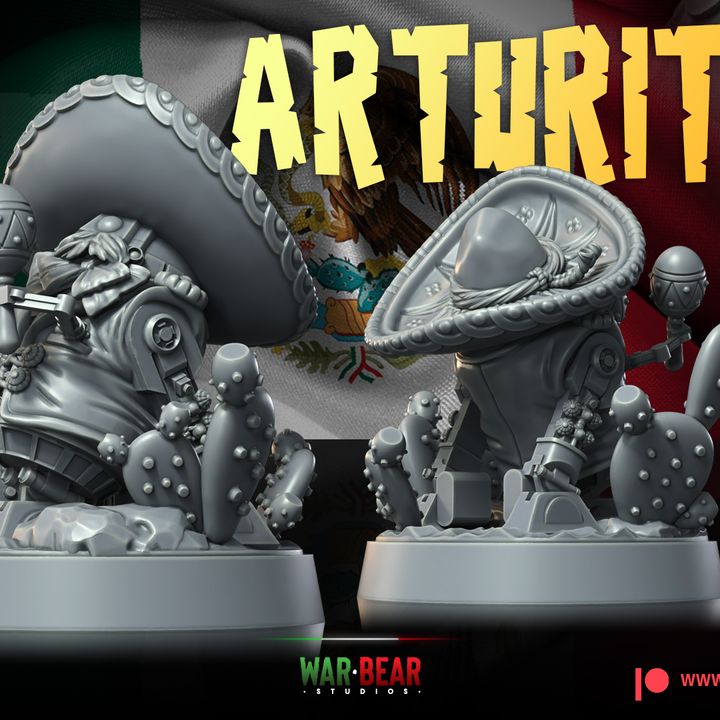 3D Printable Arturito and Citripio by War Bear 3D Studios