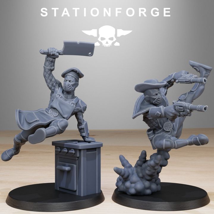 3D Printable GrimCorp Jesters by Station Forge
