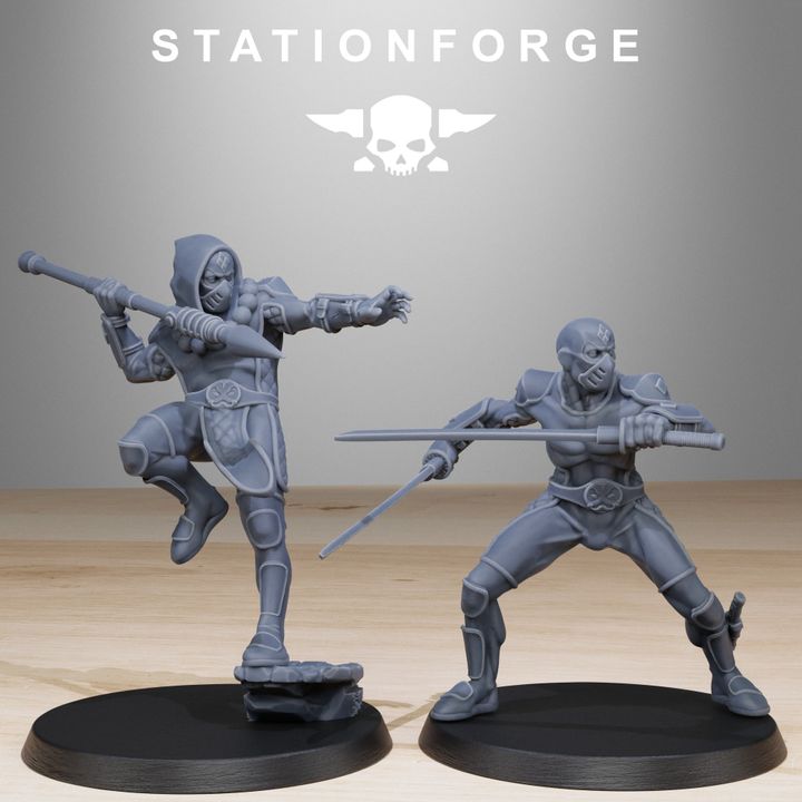 3D Printable GrimCorp Jesters by Station Forge