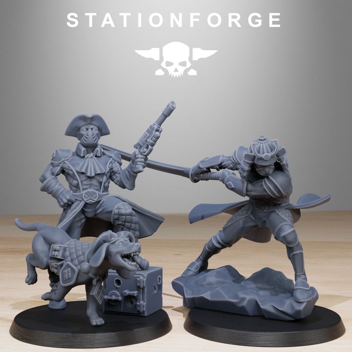 3D Printable GrimCorp Jesters by Station Forge