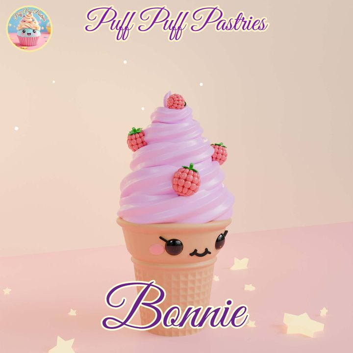 3D Printable Kawaii Ice cream Bonnie by Puff Puff Pastries