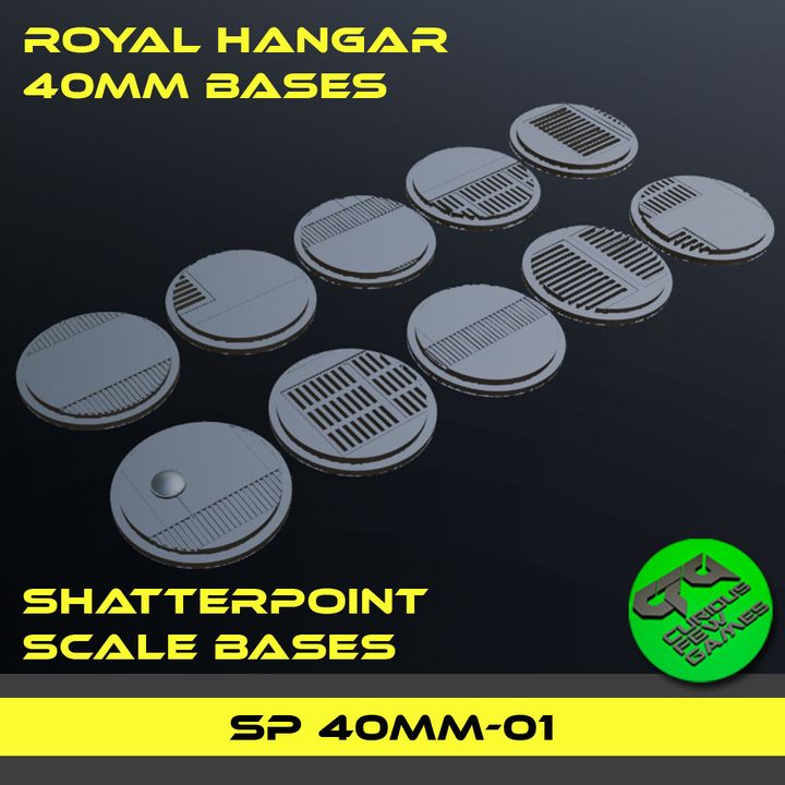 3D Printable SP 40MM01 - 40mm bases by Furious Q