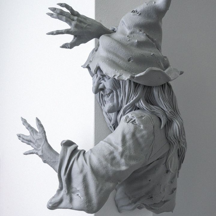 3D Printable Sneaky Witch by Stlflix