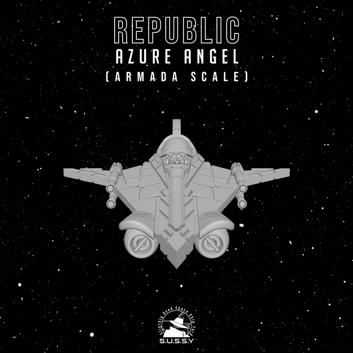 3D Printable Azure Angel (Squadron) by Slightly Used SpaceShips Yard ...