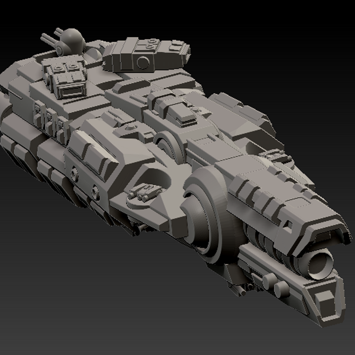 3D Printable Dragon Cruiser by David Tarron