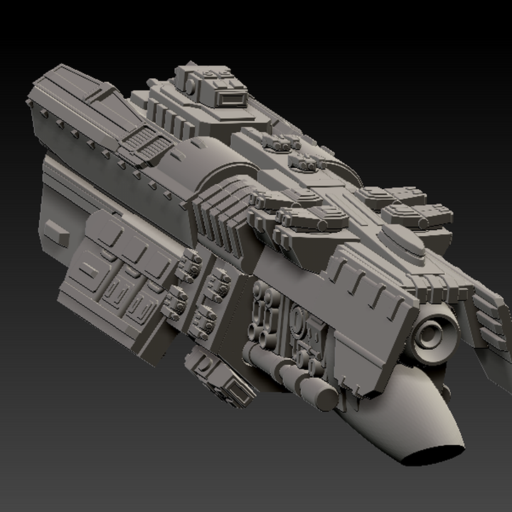 3D Printable Millennium Heavy Cruiser by David Tarron