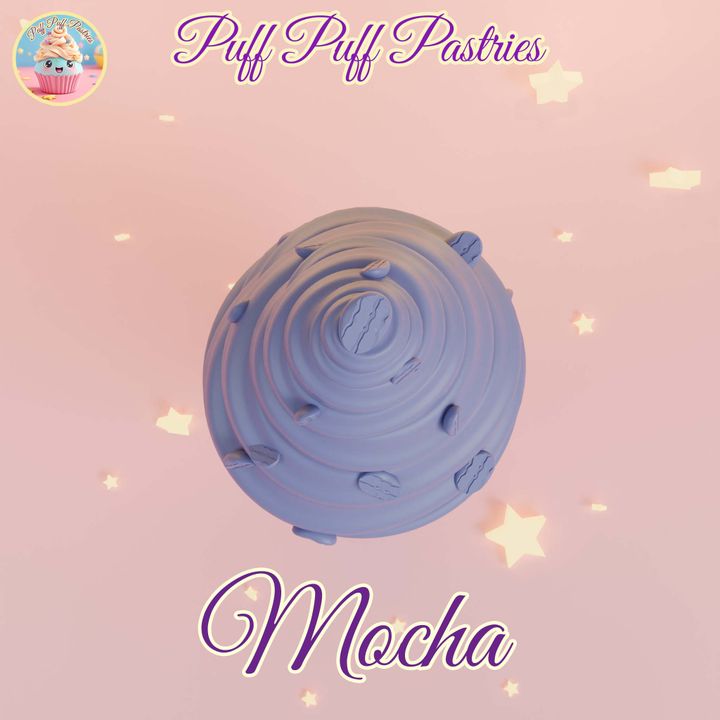 3D Printable Kawaii Ice cream Mocha by Puff Puff Pastries