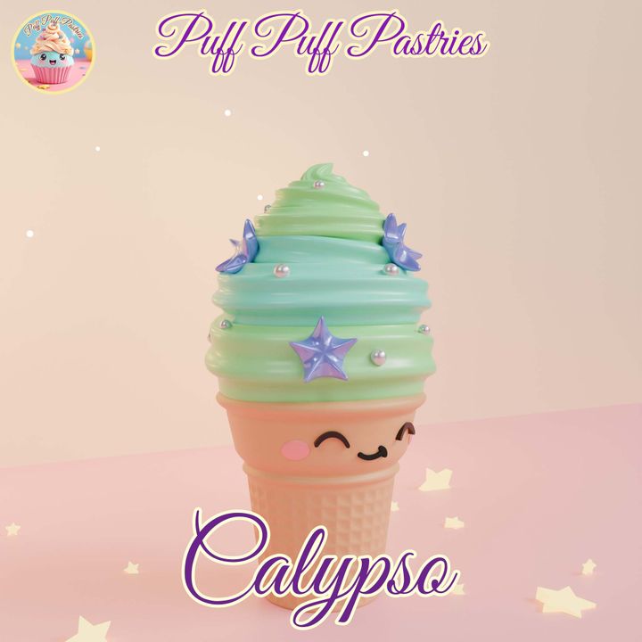 3D Printable Kawaii Ice cream Calypso by Puff Puff Pastries