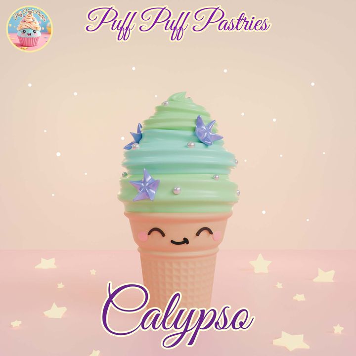 3D Printable Kawaii Ice cream Calypso by Puff Puff Pastries