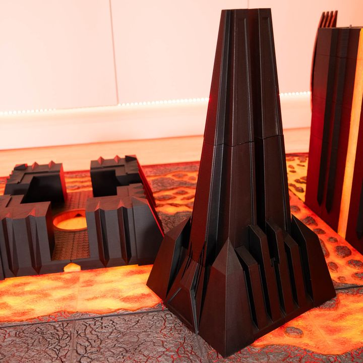 3D Printable The Dark Keep by Kathy Millatt Modelling