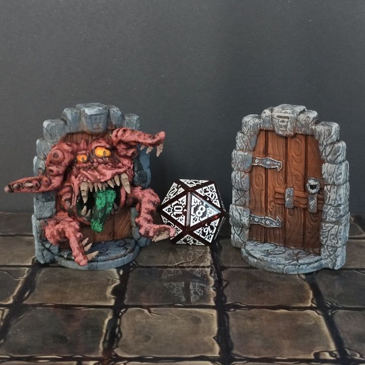 3D Print of Mimic Door by Tenda-Orc