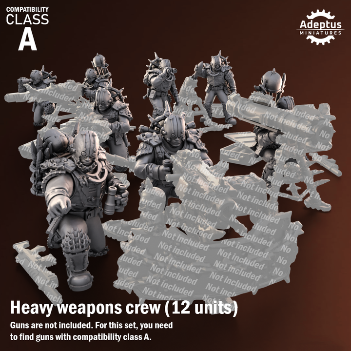 3D Printable Heavy Weapons Team. Shattered Legion. Renegades and ...