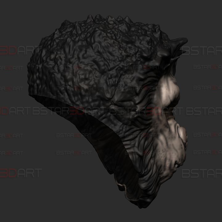 3D Printable Monkey Man Mask - Halloween Cosplay by 3DpropsDesigns