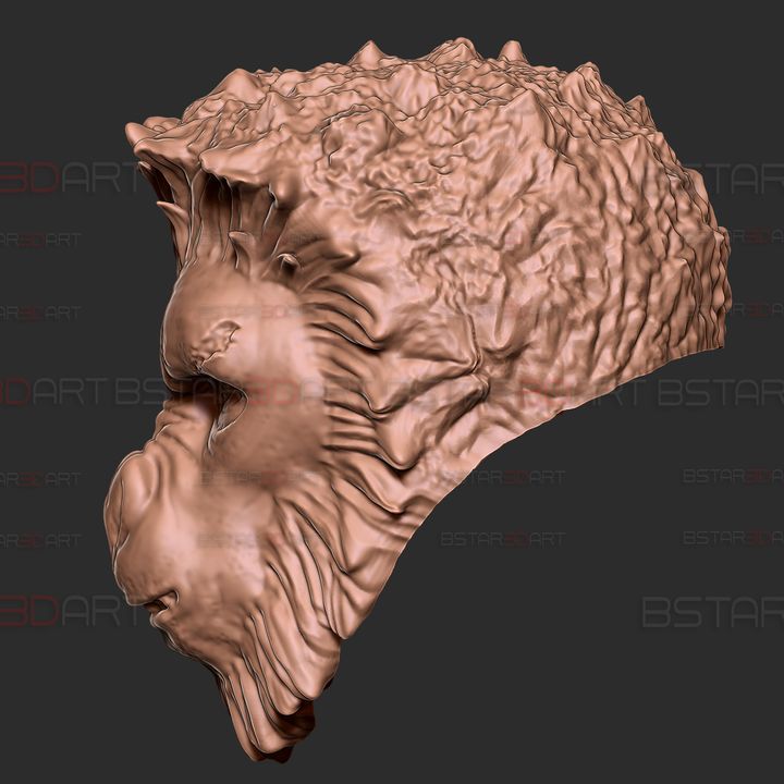 3D Printable Monkey Man Mask - Halloween Cosplay by 3DpropsDesigns