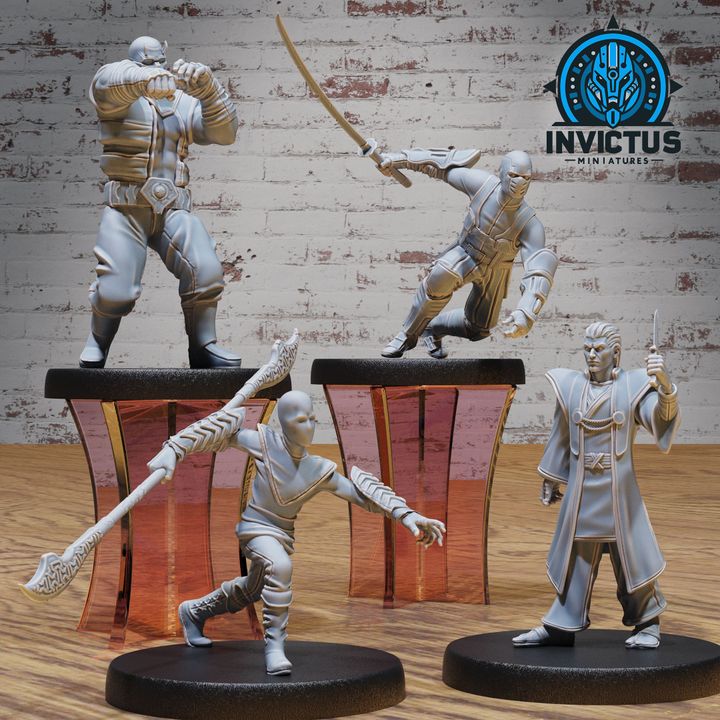 3D Printable Space Ninjas Attack Set / Comic Mutant Villains Encounter ...