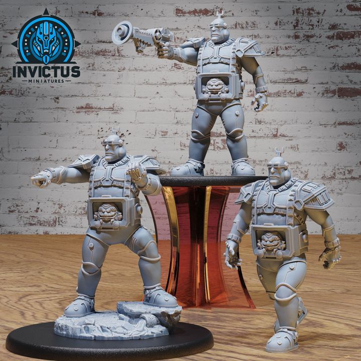 3D Printable Space Ninjas Attack Set / Comic Mutant Villains Encounter ...