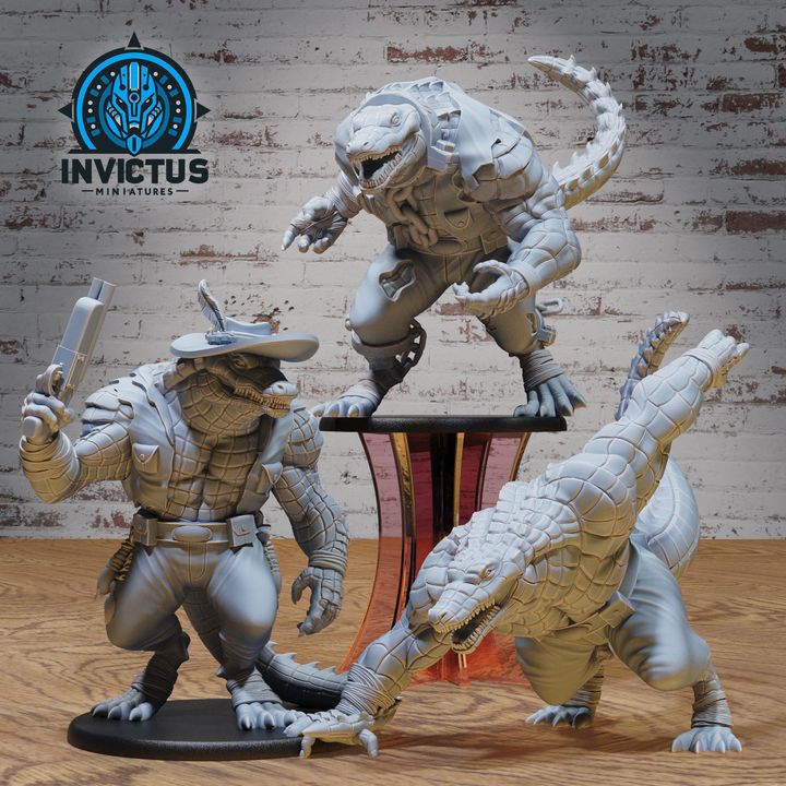 3D Printable Space Ninjas Attack Set / Comic Mutant Villains Encounter ...